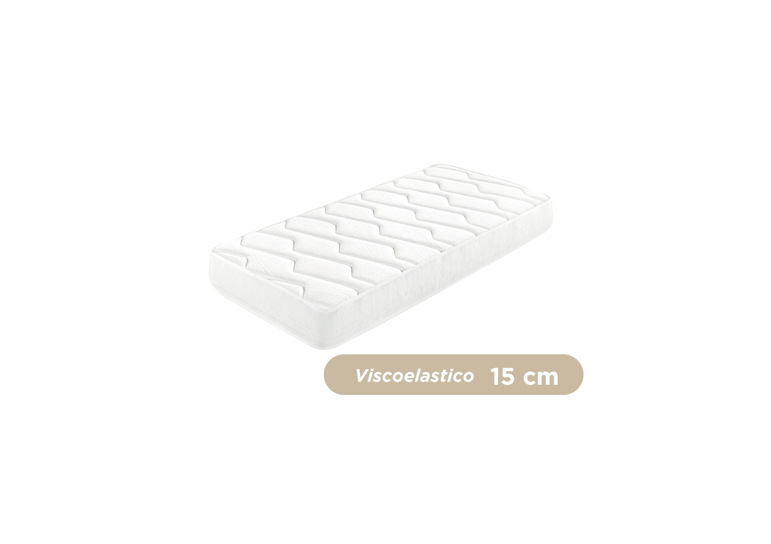Colchón para cama superior o inferior viscoelástico de 15 cm de grosor VERA